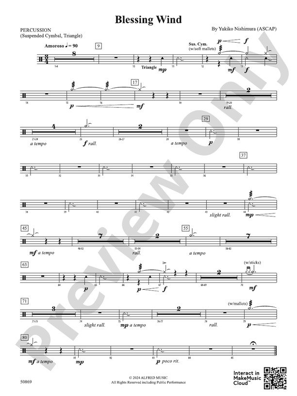 Blessing Wind: 1st Percussion: 1st Percussion Part - Digital Sheet ...