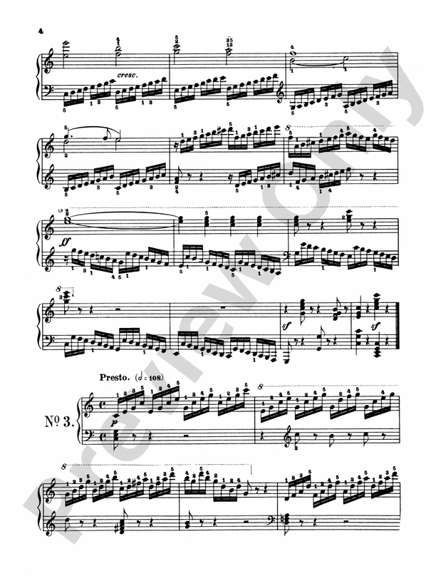Czerny: School of Velocity, Op. 299 (Complete): No. 3 Part - Digital ...