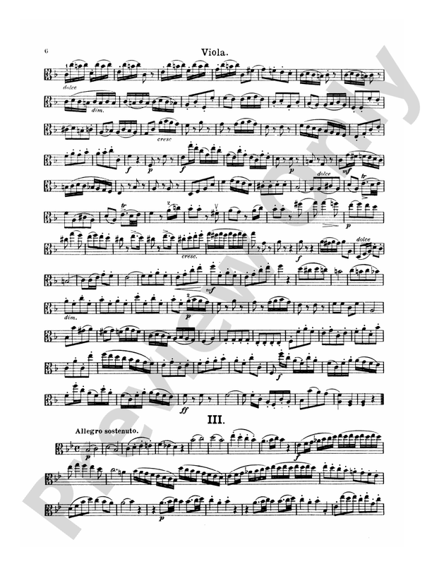 Beethoven: Three Duets: Duet No. 3 (Viola) Part - Digital Sheet Music ...