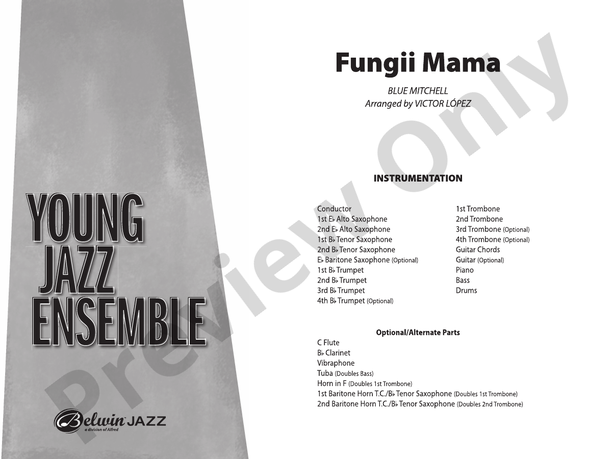 Fungii Mama: Score: Jazz Ensemble Score - Digital Sheet Music Download