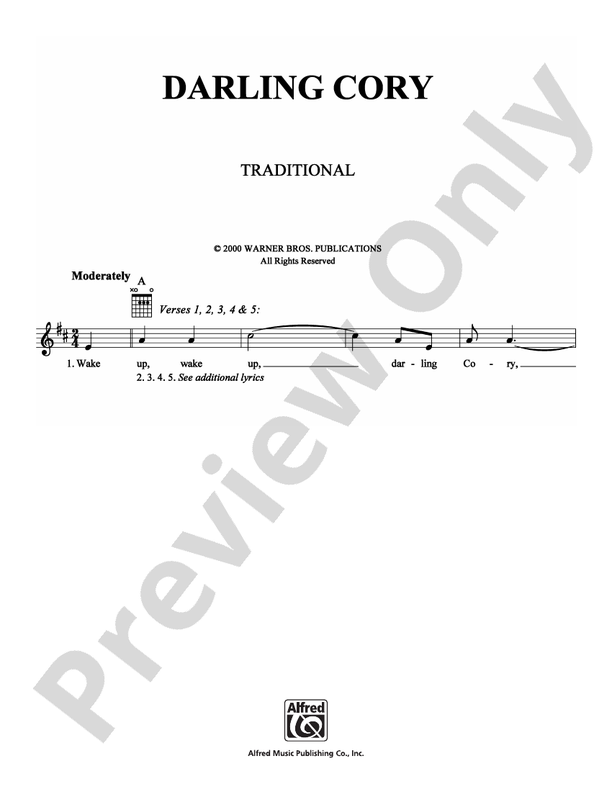 Darling Cory: Lead Sheet: Traditional - Digital Sheet Music Download