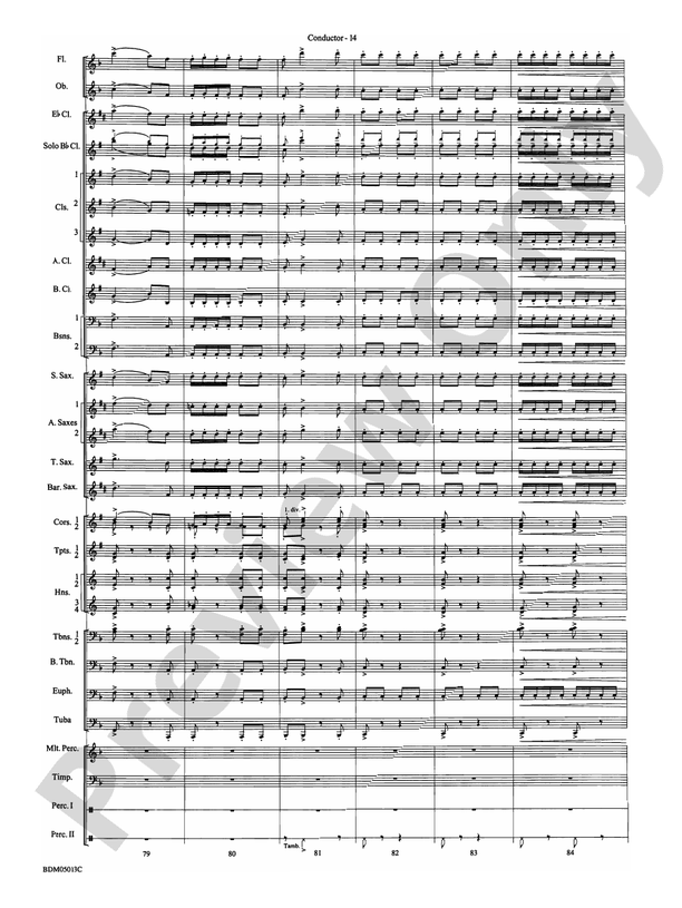 Pineapple Poll (Suite from the Ballet): Score: Concert Band Score ...