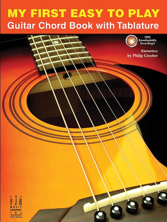 MY FIRST EASY TO PLAY GUITAR CHORD BOOK, WITH TABLATURE na Freenote