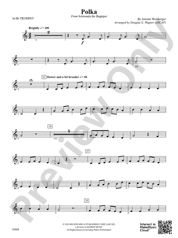 Polka: 1st B-flat Trumpet: 1st B-flat Trumpet Part - Digital Sheet ...