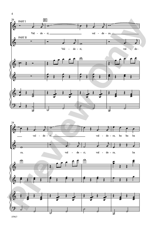 The Happy Wanderer: 2-Part Choral Octavo: Friedrich Moeller - Digital ...