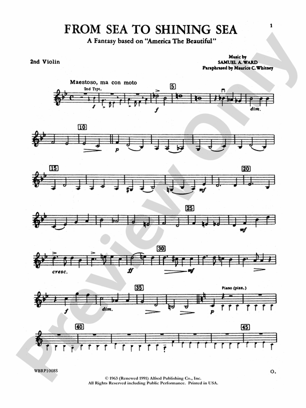 From Sea to Shining Sea (A Fantasy Based on "America the Beautiful ...