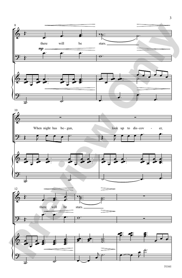 There Will Be Stars: SAB Choral Octavo: Andy Beck - Digital Sheet Music ...