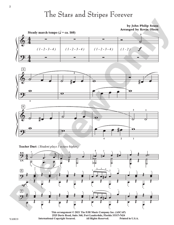 The Stars and Stripes Forever: Piano: John Philip Sousa - Digital Sheet Music Download