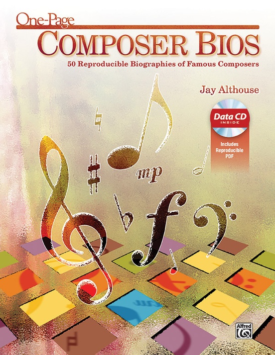 One-Page Composer Bios: Book & Data CD | Sheet Music