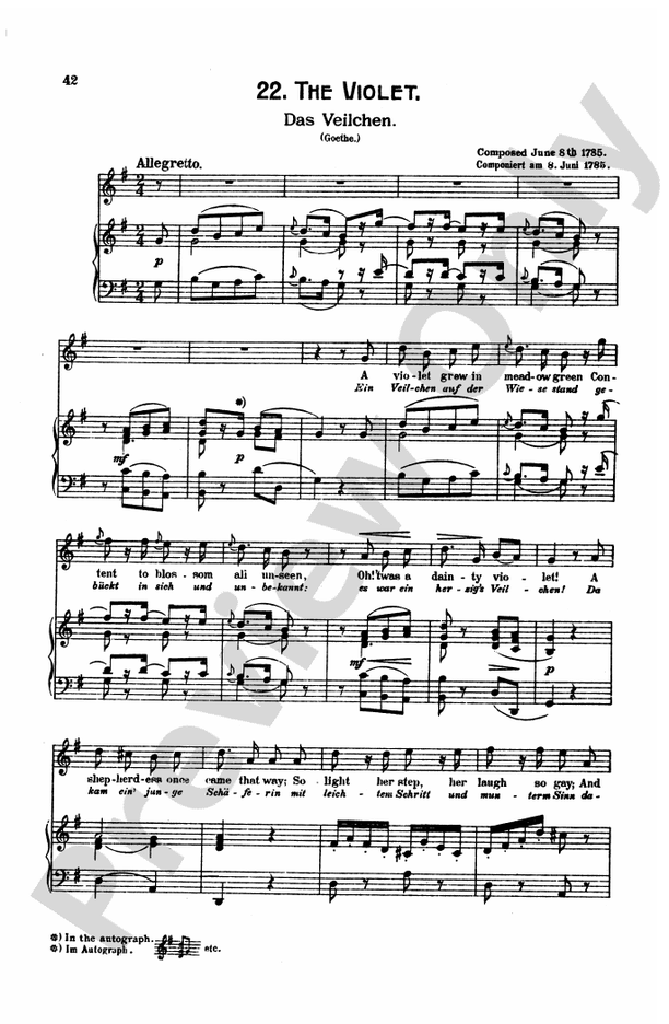 Mozart: 39 Songs for Medium High Voice (German/English/French/Italian ...