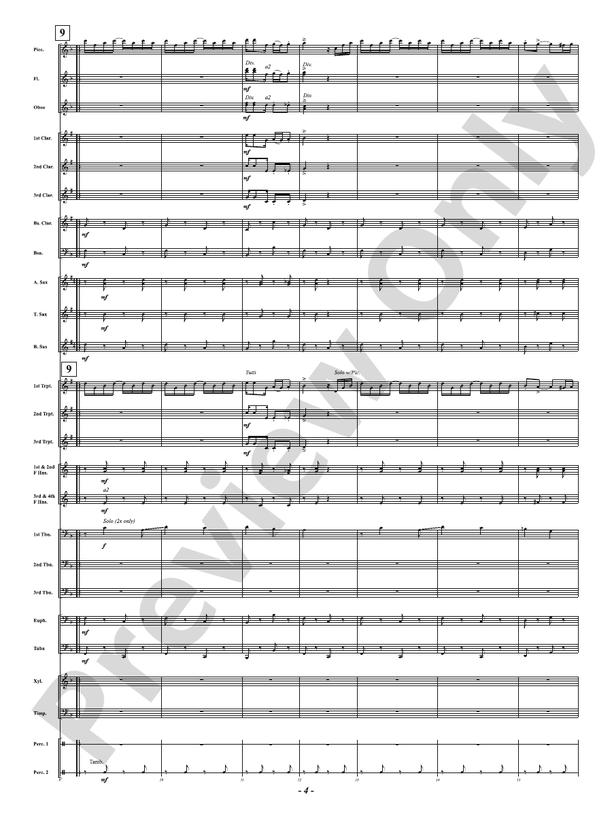 Rag - Mvt. 1 from American Dances: Score: Concert Band Score: Robert W ...