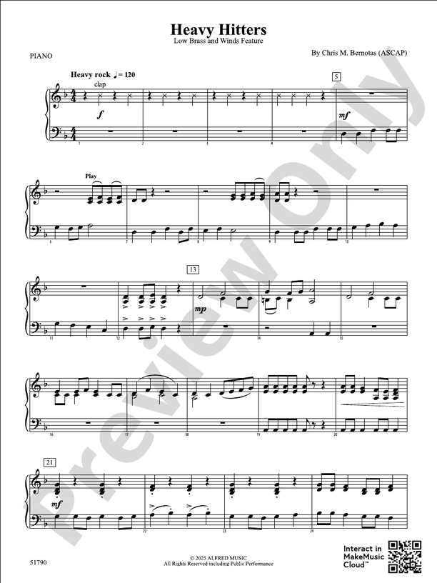 Heavy Hitters: Piano Accompaniment: Piano Accompaniment Part - Digital ...