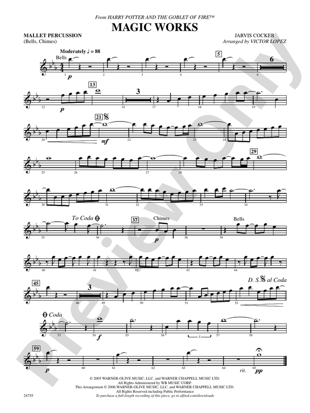 Magic Works (from Harry Potter and the Goblet of Fire): Mallets ...