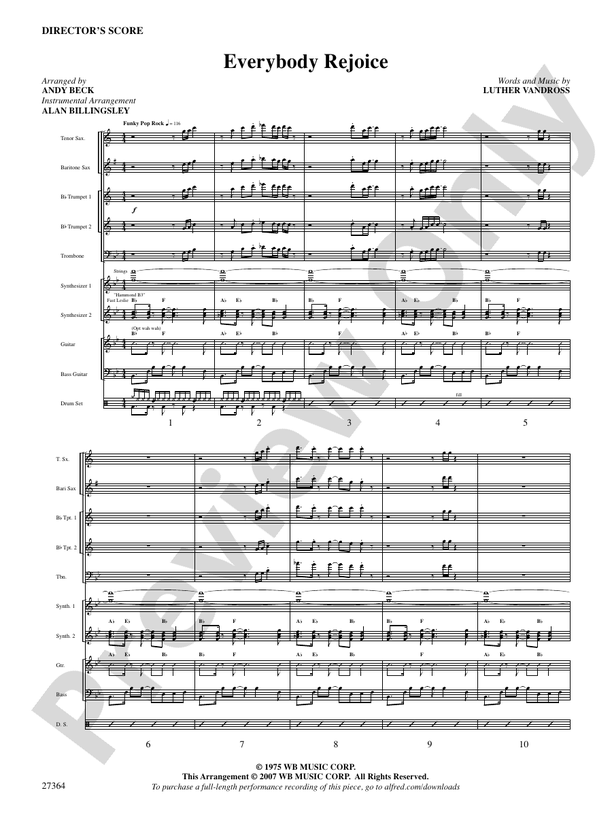 Everybody Rejoice (from The Wiz): Score: Choir Score - Digital Sheet ...