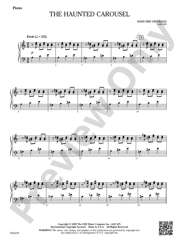 The Haunted Carousel: Piano: Piano Part: Soon Hee Newbold - Digital ...