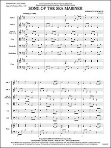 Song of the Sea Mariner: String Orchestra Conductor Score: Soon Hee ...