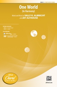 One World: 2-Part Choral Octavo: Sally K. Albrecht | Sheet Music
