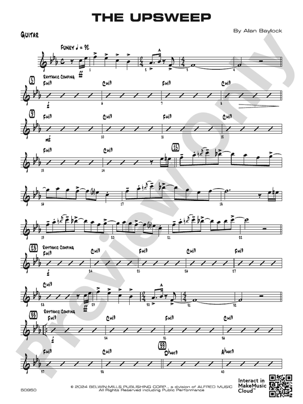 The Upsweep: Guitar: Guitar Part - Digital Sheet Music Download