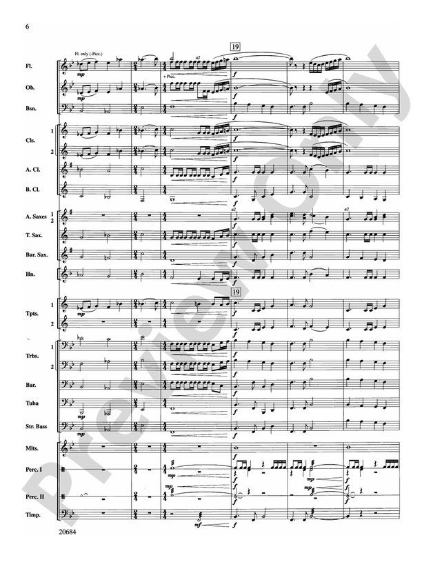 Flourish & Festivity: Concert Band Conductor Score & Parts: Douglas ...