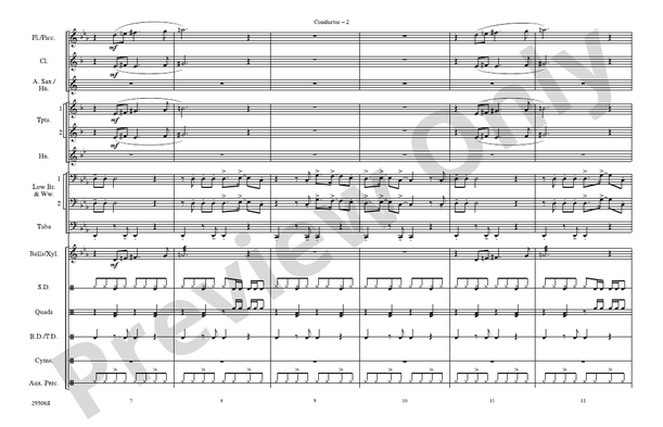 Paralyzer: Score: Marching Band Score - Digital Sheet Music Download