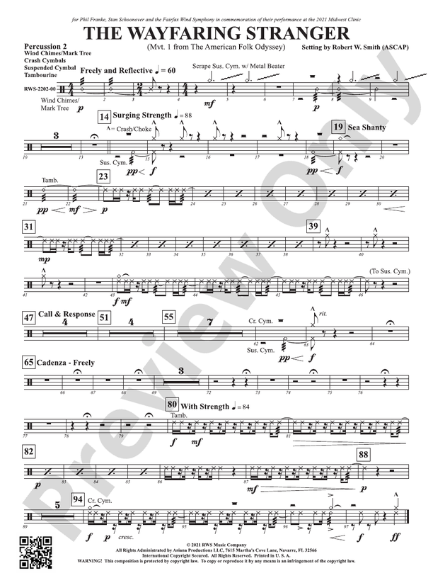 The Wayfaring Stranger - Mvt. 1 from The American Folk Odyssey: 2nd ...
