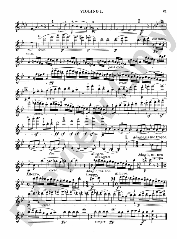 Beethoven: String Quartets, Volume III: String Quartet, Op. 130 (Violin I) Part - Digital Sheet ...