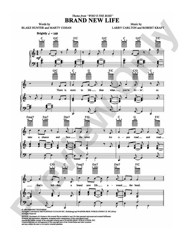 Brand New Life: Piano/Vocal/Chords: Larry Carlton - Digital Sheet Music ...