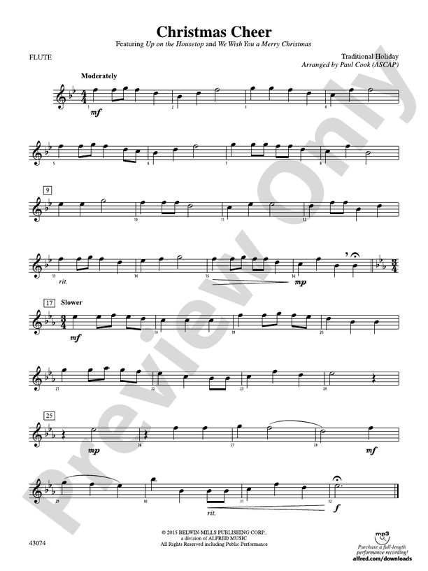 Christmas Cheer: Flute: Flute Part - Digital Sheet Music Download