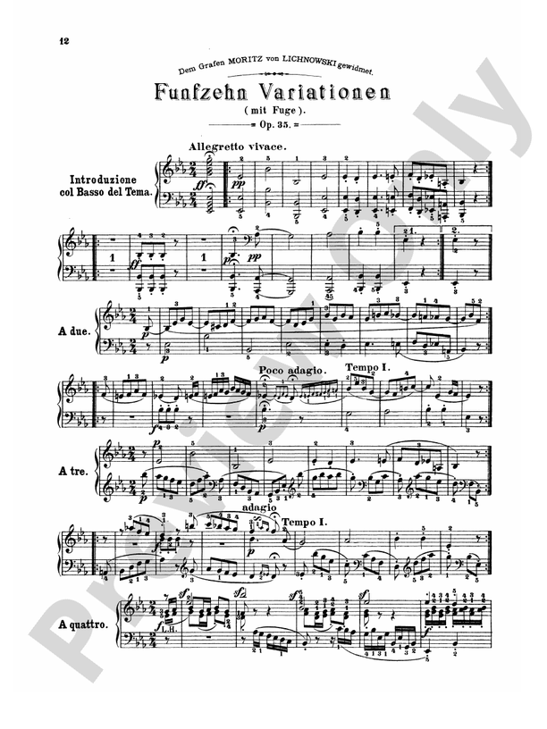 Beethoven: Variations (Volume I): 2. 15 Vaiations with Fugue, Op. 35, E ...