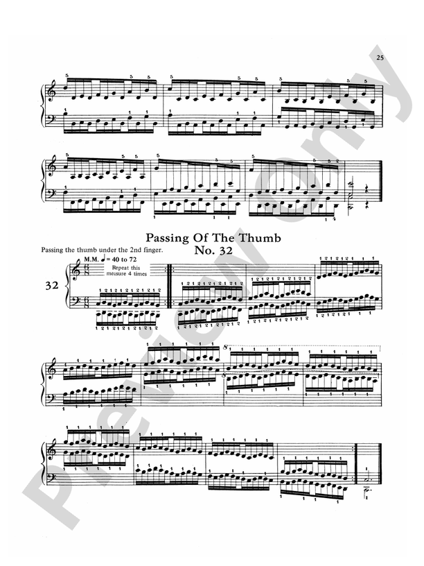 Hanon: The Virtuoso Pianist (Volume II): No. 32 Part - Digital Sheet ...