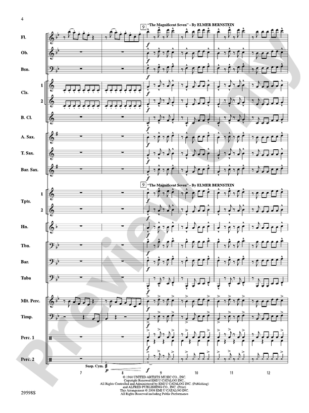 The Wild Westerns!: Score: Concert Band Score - Digital Sheet Music ...