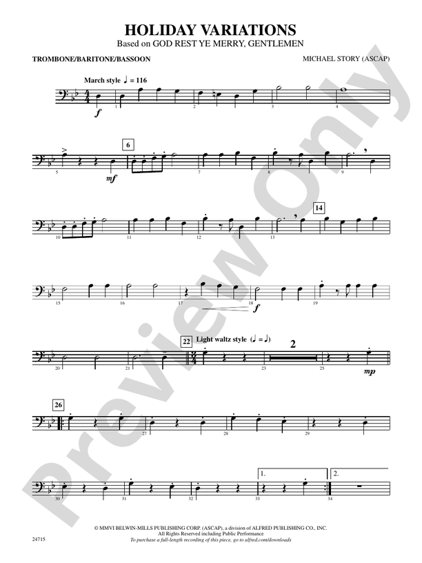 Holiday Variations (Based on "God Rest Ye Merry, Gentlemen"): 1st ...