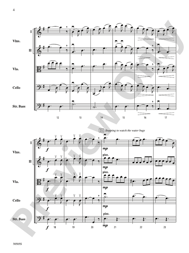 A Wisconsin Tableau: String Orchestra Conductor Score & Parts: Carrie Lane Gruselle - Digital ...