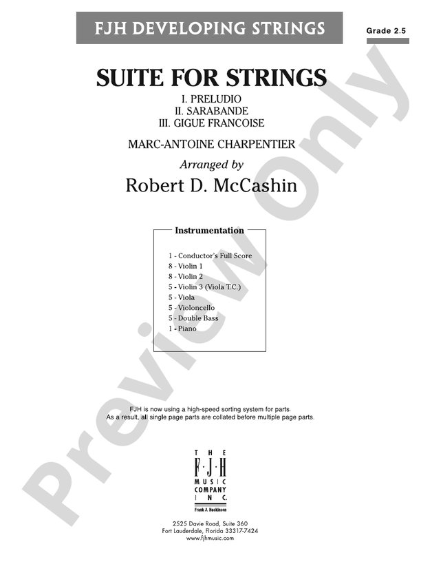 Suite for Strings: Score: String Orchestra Score: Marc Antoine ...
