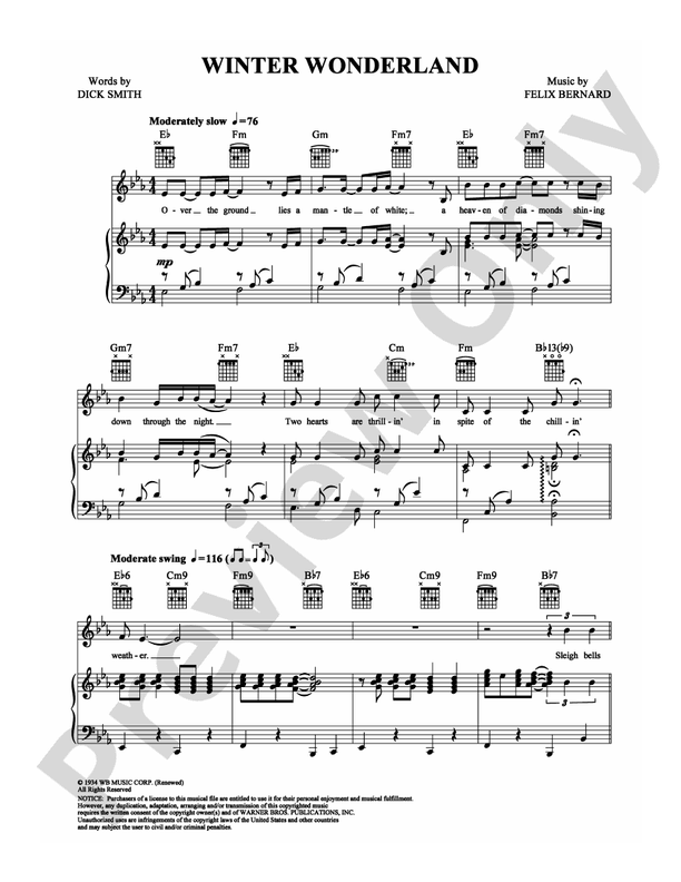 Winter Wonderland: Piano/Vocal/Chords: Garth Brooks - Digital Sheet ...