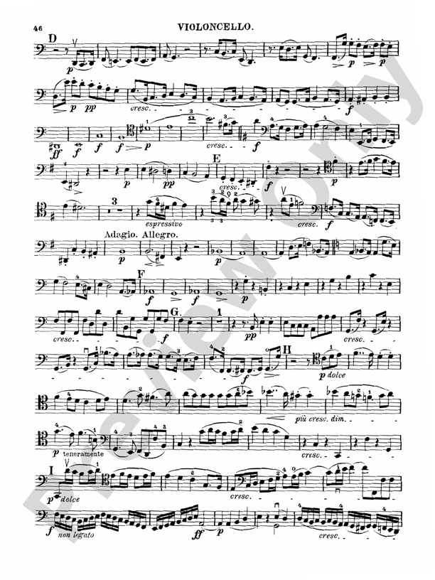 Beethoven: String Quartets, Volume III: String Quartet, Op. 132 (Cello) Part - Digital Sheet ...