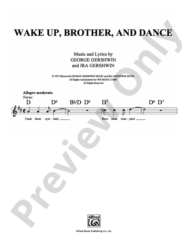 Wake Up, Brother, and Dance: Lead Sheet: George Gershwin - Digital Sheet Music Download