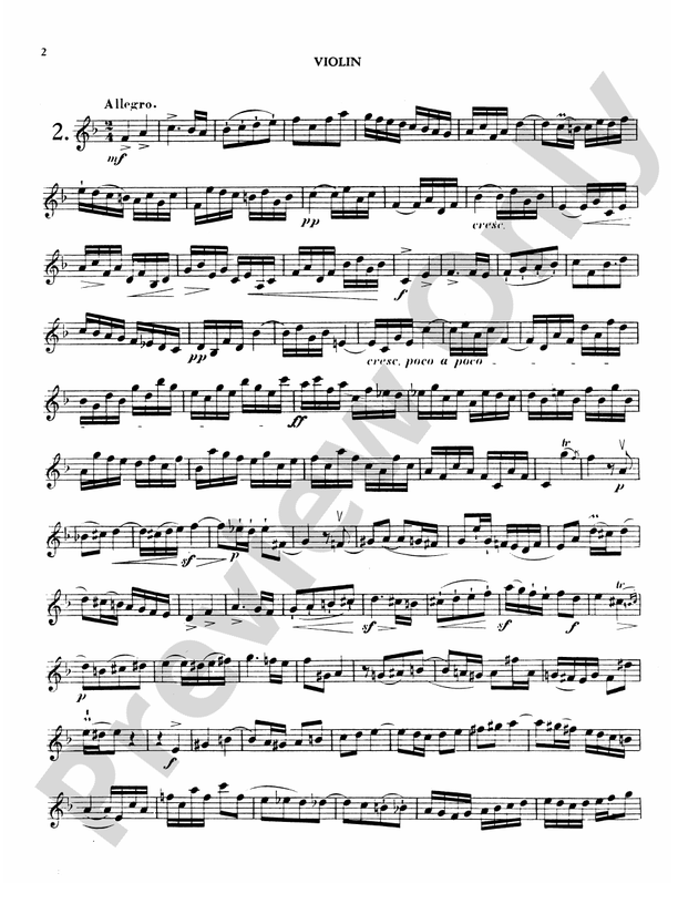 Bach: Four Duets for Violin and Viola: Duet No. 2 (Violin) Part ...