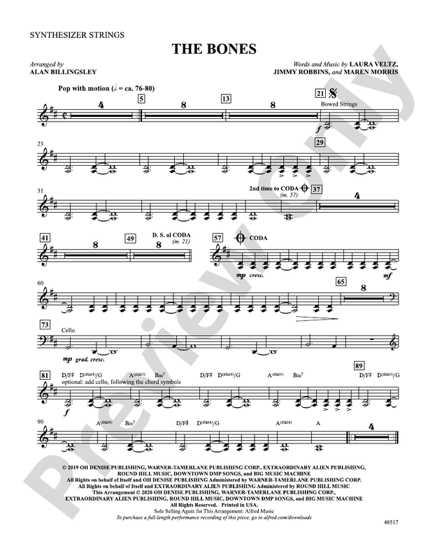 The Bones: 2nd Synthesizer: 2nd Synthesizer Part - Digital Sheet Music ...