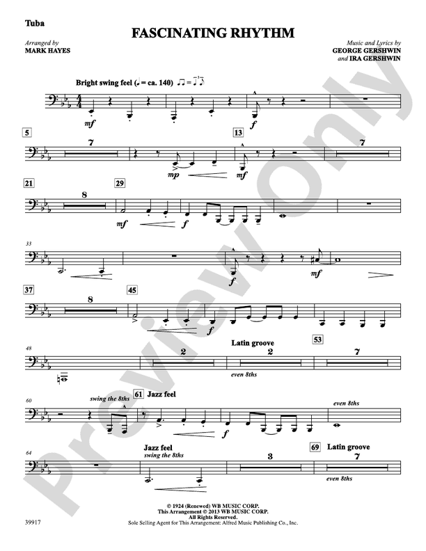 Fascinating Rhythm: Tuba: Tuba Part - Digital Sheet Music Download