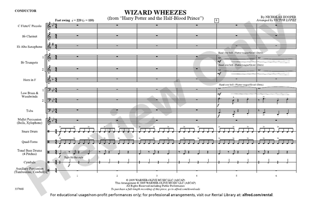 Wizard Wheezes (from Harry Potter and the Half-Blood Prince): Marching ...