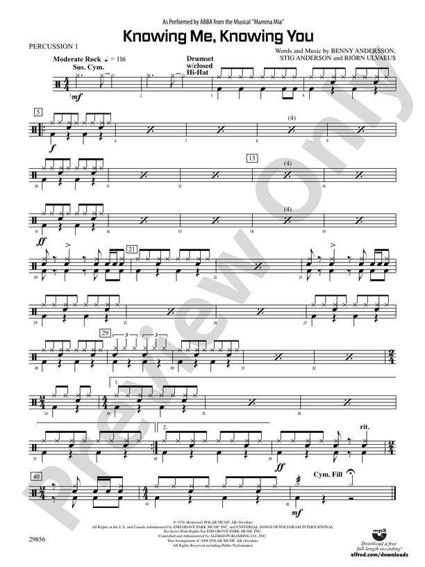 Knowing Me, Knowing You (As performed by ABBA from the musical Mamma ...