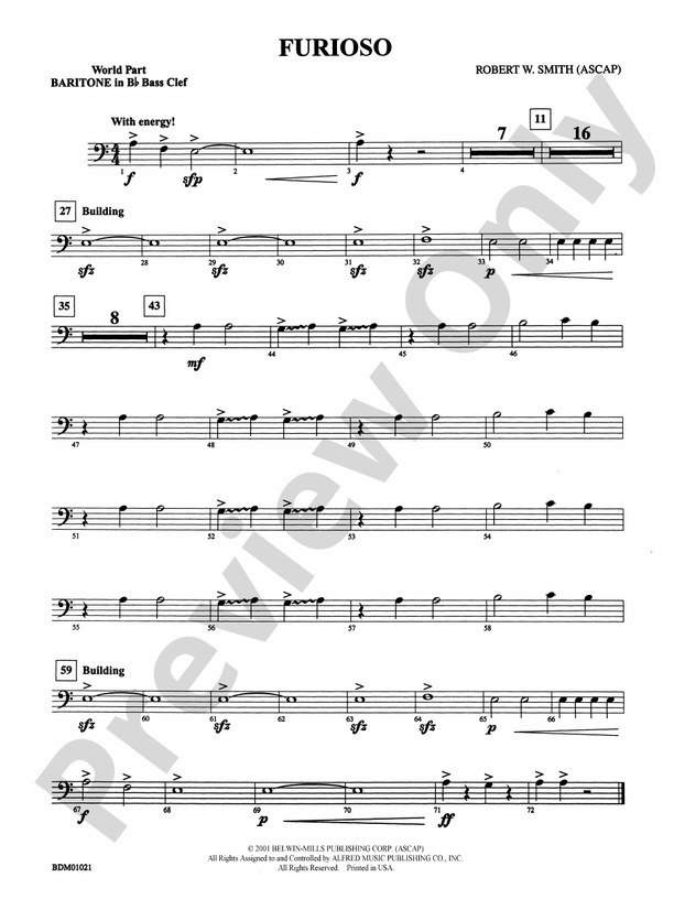 Furioso: (wp) B-flat Baritone B.C.: (wp) B-flat Baritone B.C. World ...
