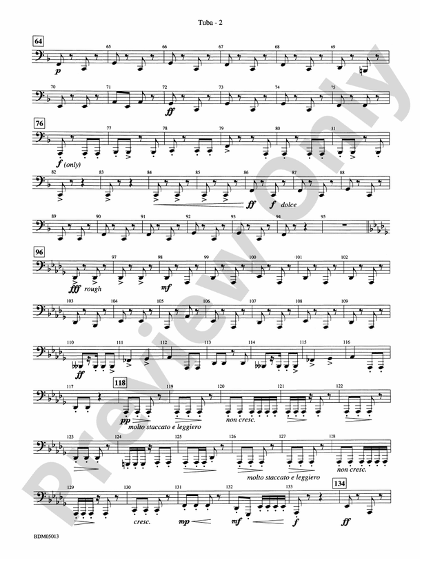 Pineapple Poll (Suite from the Ballet): Tuba: Tuba Part - Digital Sheet ...