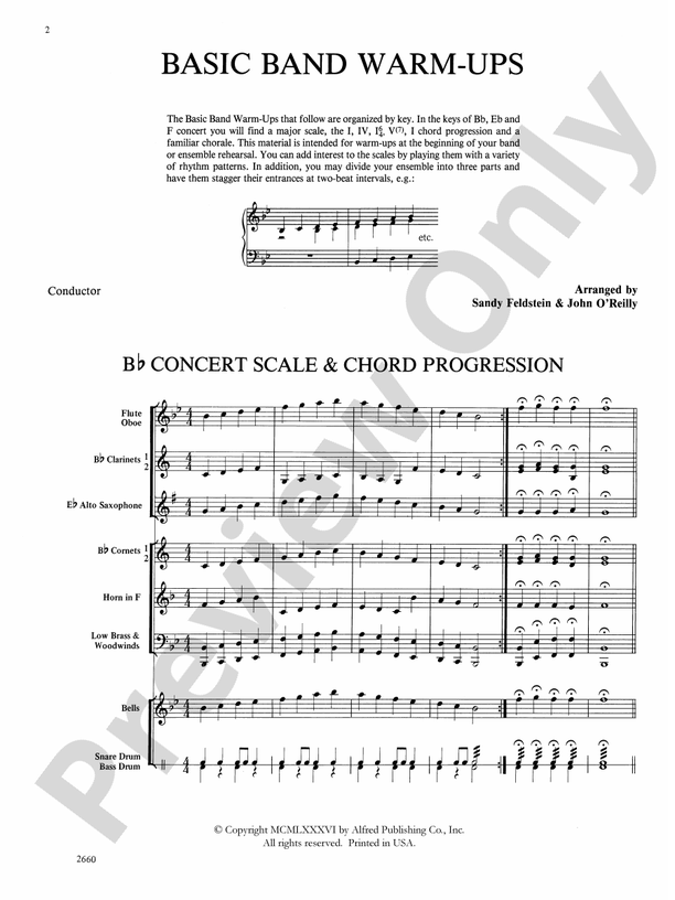 Basic Band Warm-ups: Score: Concert Band Score - Digital Sheet Music ...