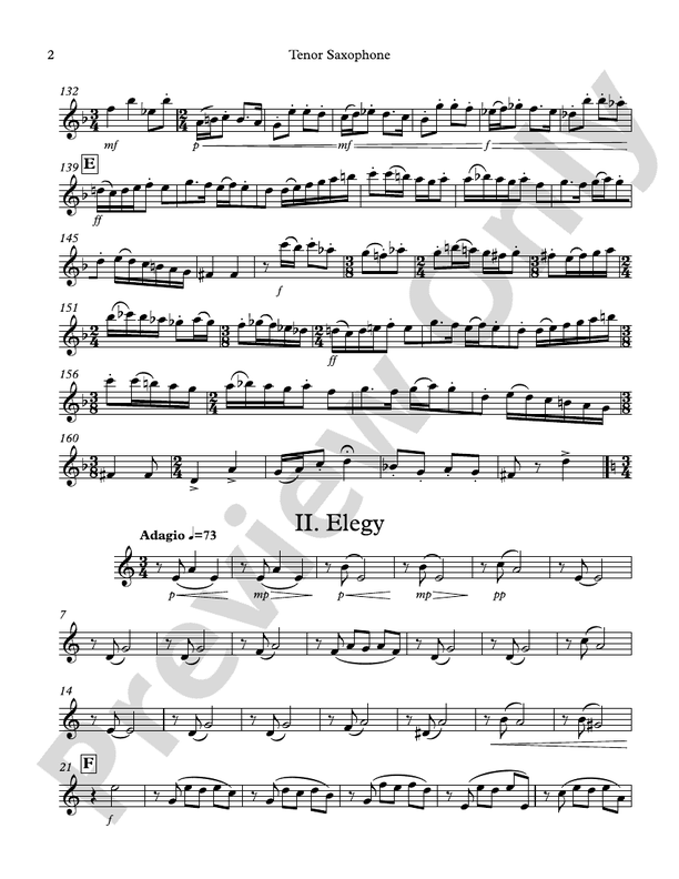 Modal Tune: B-flat Tenor Saxophone: B-flat Tenor Saxophone Part - Digital Sheet Music Download