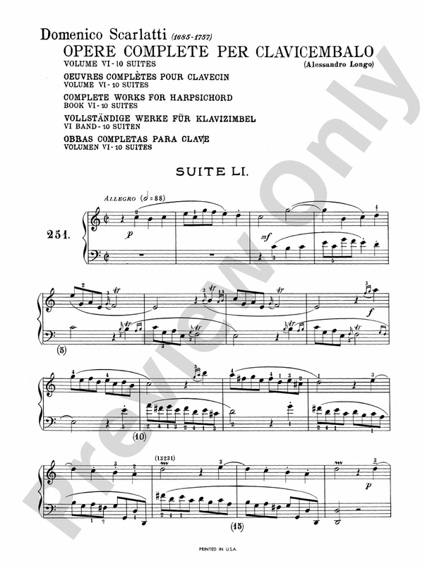 Scarlatti: The Complete Works, Volume VI: Piano Book: Domenico ...