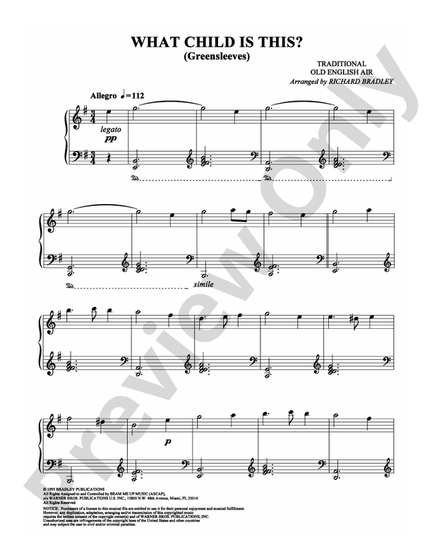 What Child Is This? (Greensleeves): Piano: Traditional - Digital Sheet ...