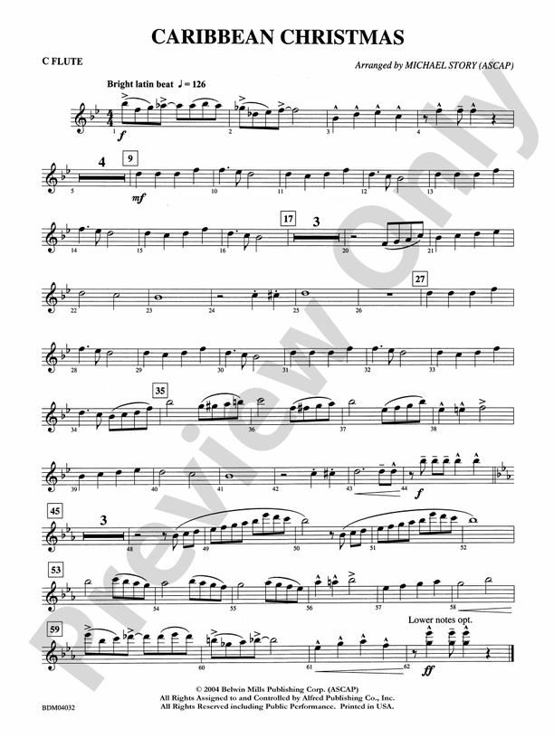 Caribbean Christmas: Flute: Flute Part - Digital Sheet Music Download