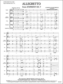Allegretto: String Orchestra Conductor Score: Ludwig van Beethoven ...